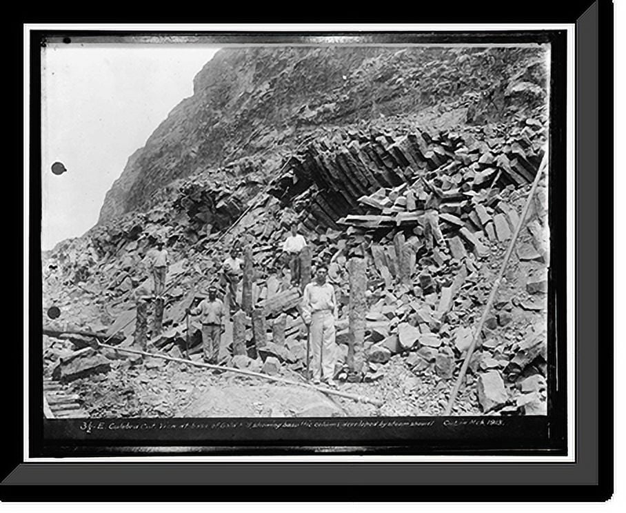 Historic Framed Print, Culebra Cut. View at base of Gold Hill, showing ...