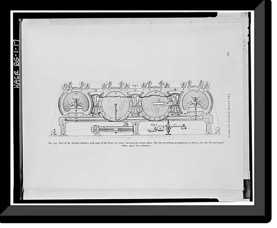 Historic Framed Print, Curtis Paper Mill, Route 72, Newark, New Castle ...
