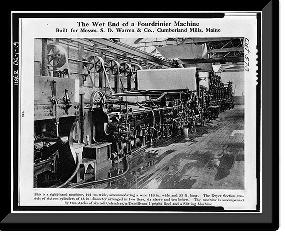 Historic Framed Print, Curtis Paper Mill, Route 72, Newark, New Castle ...