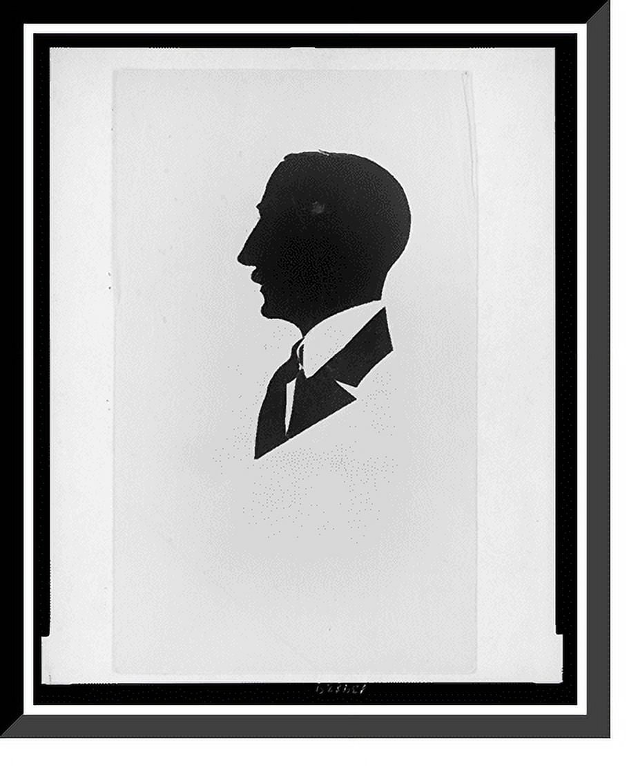 Historic Framed Print, [Cut-paper silhouette of Herbert Putnam, facing ...