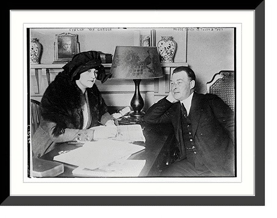 Historic Framed Print, Cyrena Von Gordon and Prince Sasch of Thurn and ...