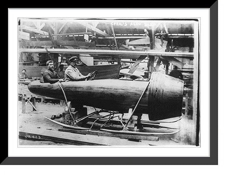 Historic Framed Print, Cyril's Aero Sled., 17-7/8" x 21-7/8" - Walmart.com