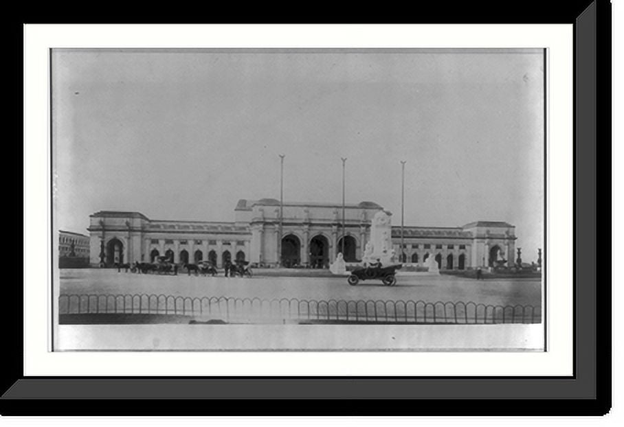 Historic Framed Print, [D.C. Wash. - Union Station. Full front exterior ...