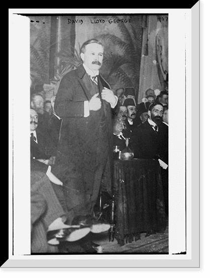 Historic Framed Print, D. Lloyd George, 17-7/8" x 21-7/8" - Walmart.com