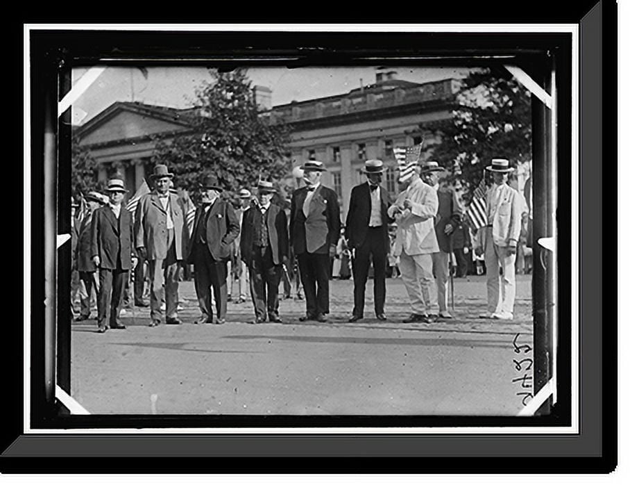 Historic Framed Print, DRAFT PARADE. SENATORS: CHAMBERLAIN; J.H ...