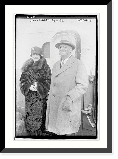 Historic Framed Print, Dan. Bacon & wife, 17-7/8" x 21-7/8" - Walmart.com