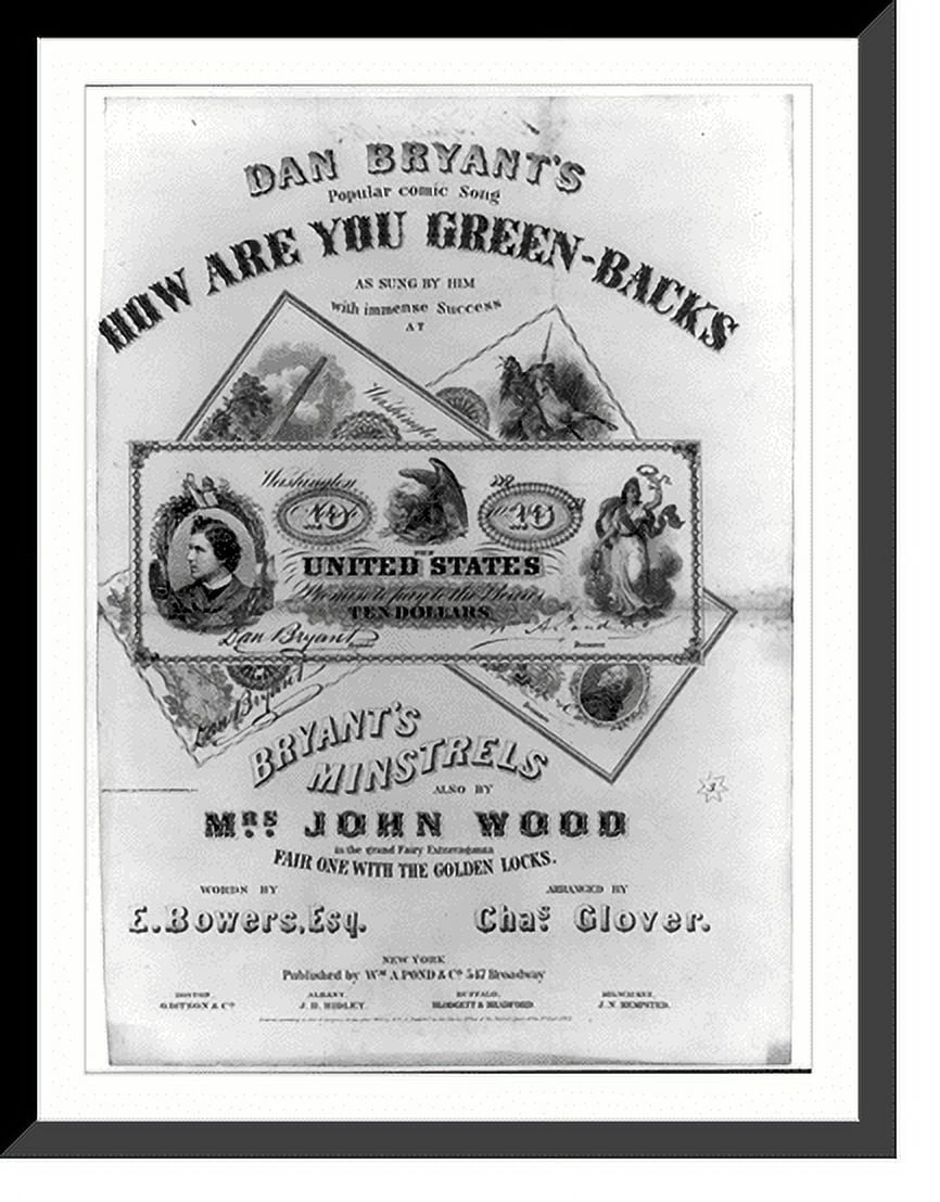 Historic Framed Print, Dan Bryant's Popular Comic Song - How are you ...