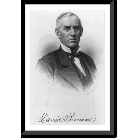 Historic Framed Print, Daniel Barnard.F.T. Stuart, Boston ; J.W. Black ...