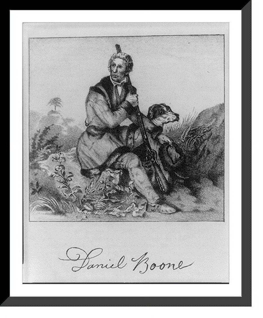 Historic Framed Print, [Daniel Boone, 1734-1820, full-length portrait ...