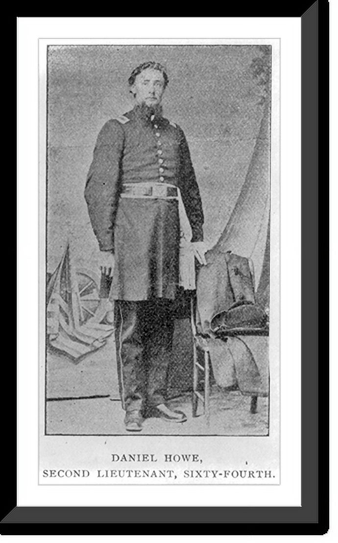Historic Framed Print, [Daniel Howe, 2nd Lt., 64th Ohio Volunteer Infantry, full length ...