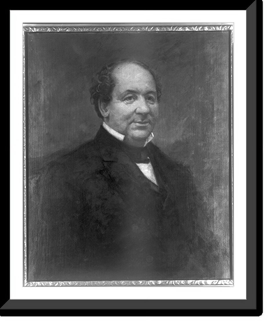 Historic Framed Print, [Daniel Middleton, head and shoulders portrait ...