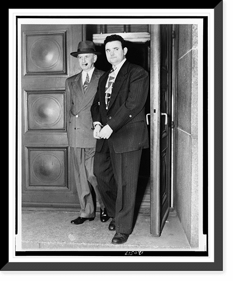 Historic Framed Print, [David Greenglass, handcuffed, being led away by ...
