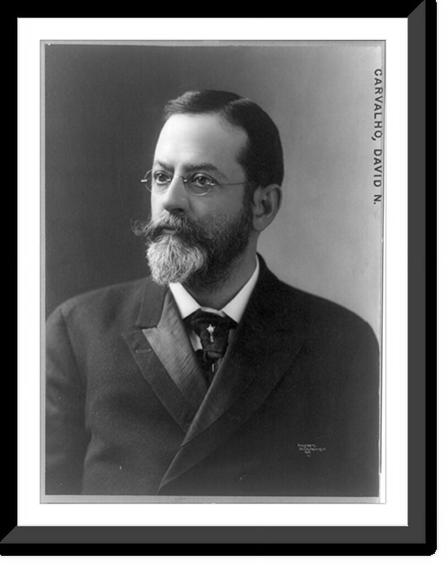 Historic Framed Print, [David Nunes Carvalho, head-and-shoulders ...