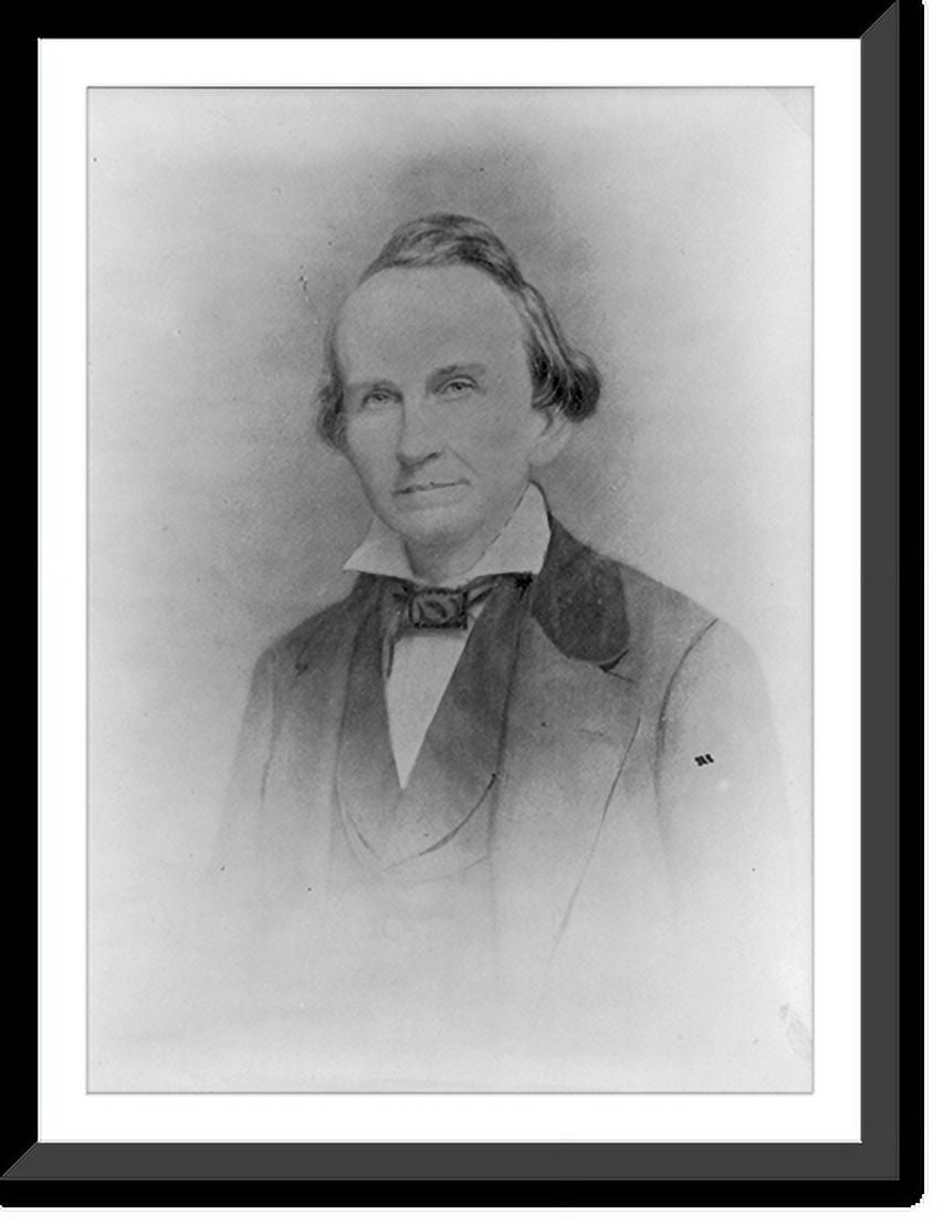 Historic Framed Print, [David Settle Reid, head-and-shoulders portrait ...