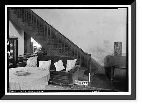 Historic Framed Print, David Wade House, Bob Wade Lane, Huntsville ...