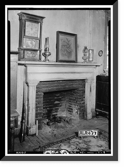 Historic Framed Print, David Wade House, Bob Wade Lane, Huntsville ...