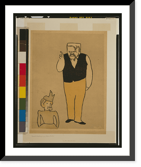Historic Framed Print, David Warfield and Marie Bates.Frueh., 17-7/8" x ...