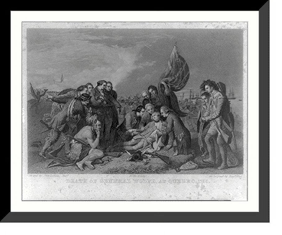Historic Framed Print, [Death of General Wolfe at Quebec, 1759], 17-7/8 ...