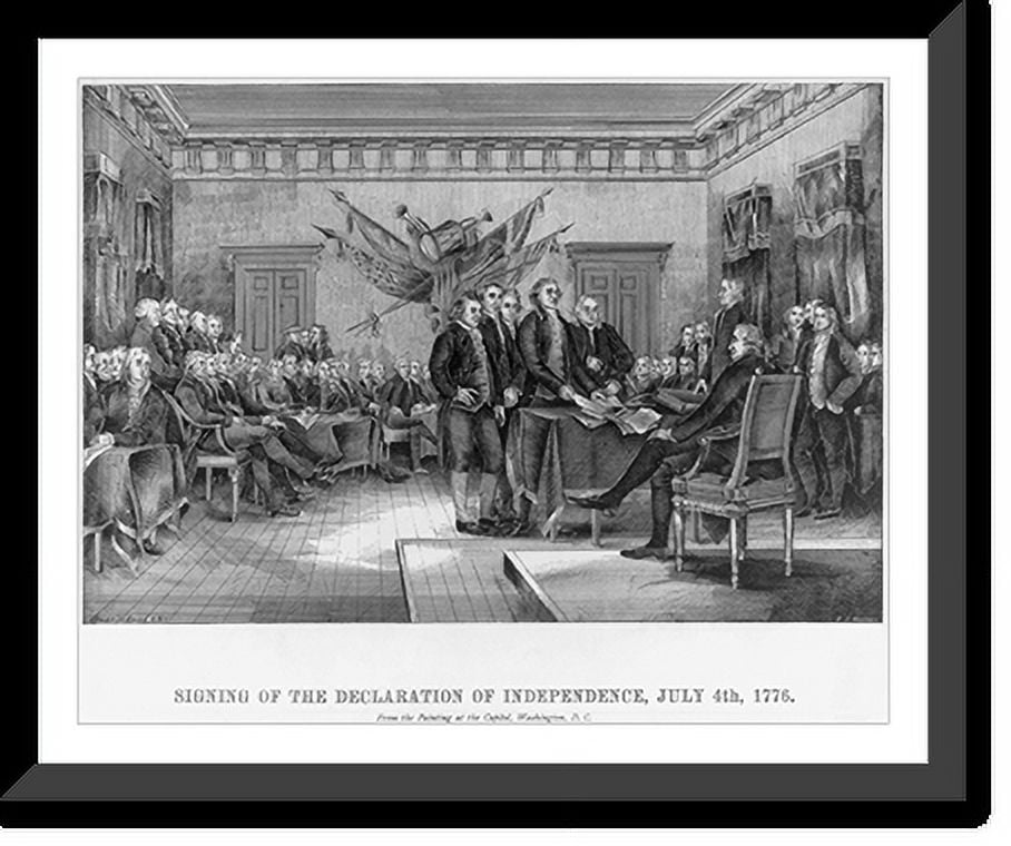 Historic Framed Print, [Declaration of Independence painting by John ...