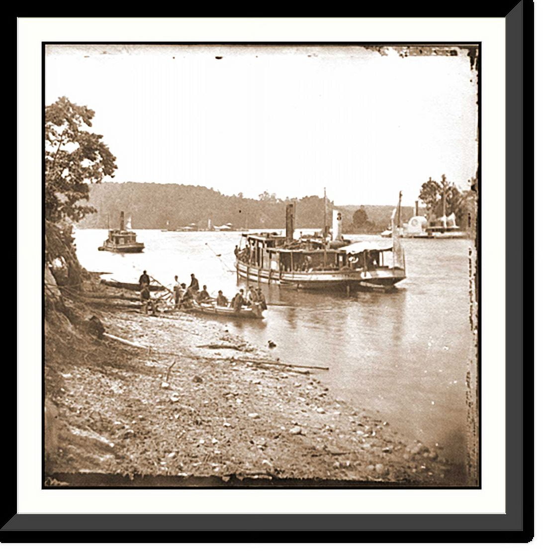Historic Framed Print, Deep Bottom Va. vicinity. Transport Linda of ...