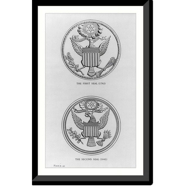 Historic Framed Print, [Designs for the Seal of the United States: The ...