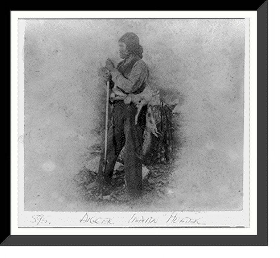 Historic Framed Print, Digger Indian Hunter, 17-7/8" x 21-7/8 ...