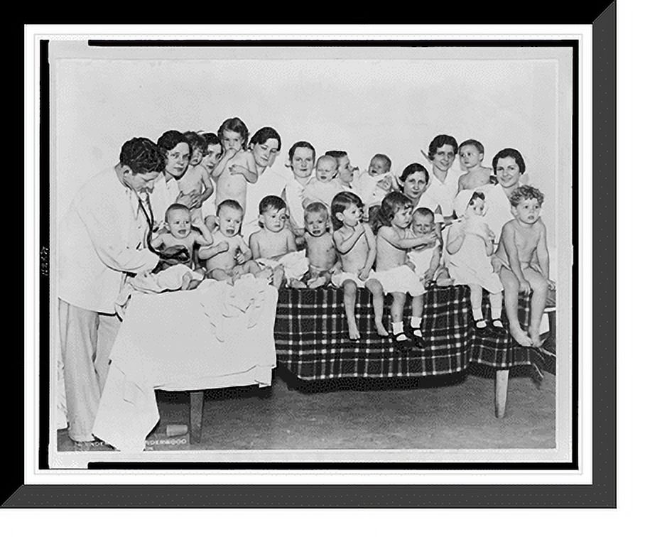 Historic Framed Print, Doctors face huge task as record crowd enters ...