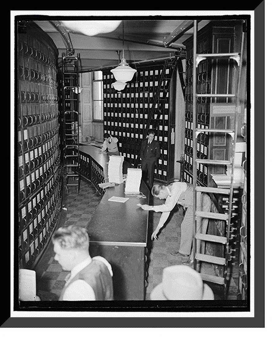 Historic Framed Print, Document Room, House of Representatives, 17-7/8 ...