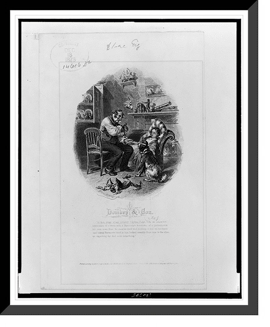Historic Framed Print, Dombey & son.F.O.C. Darley, fecit. ; S.A. Schoff ...