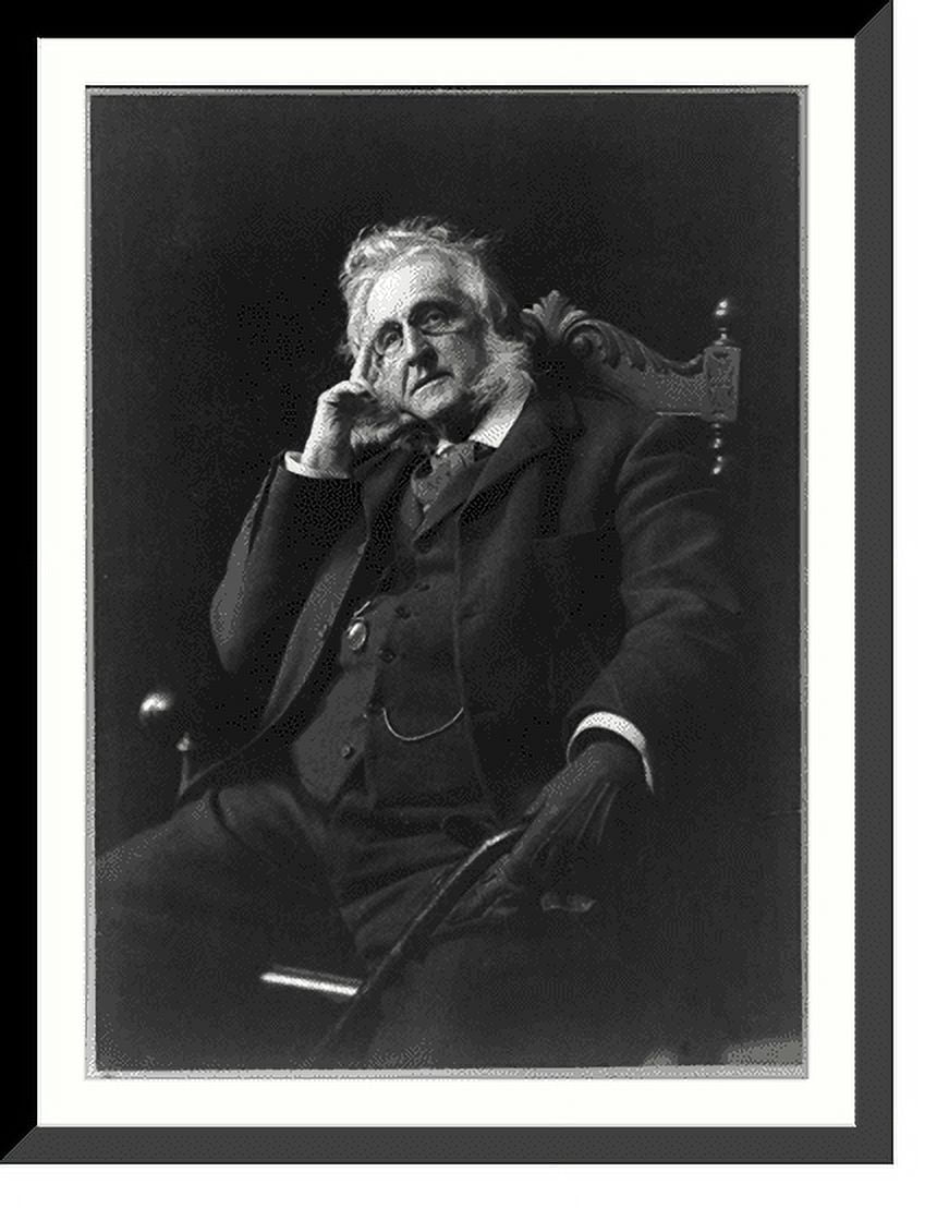 Historic Framed Print, [Donald G. Mitchell, 1822-1908, three-quarter ...