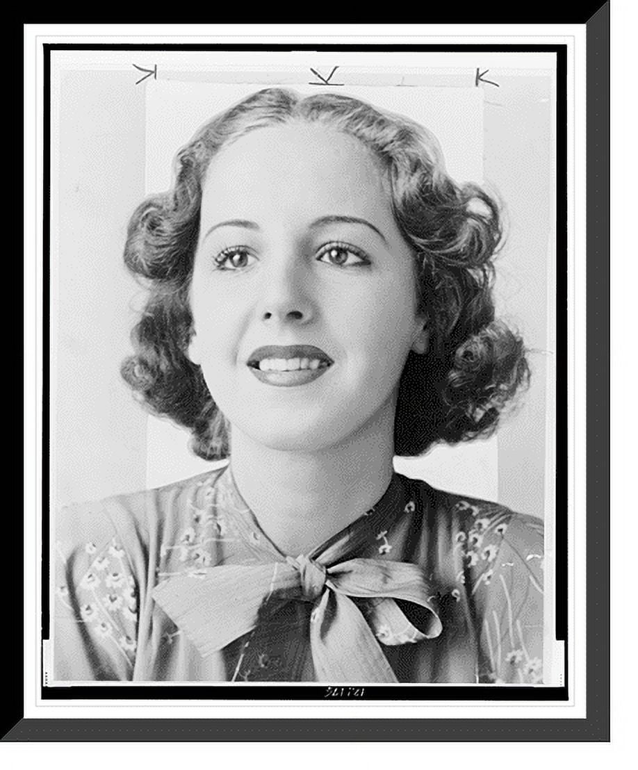 Historic Framed Print, [Doris Fisher, head-and-shoulders portrait facing front], 17-7/8" x 21-7/ ...