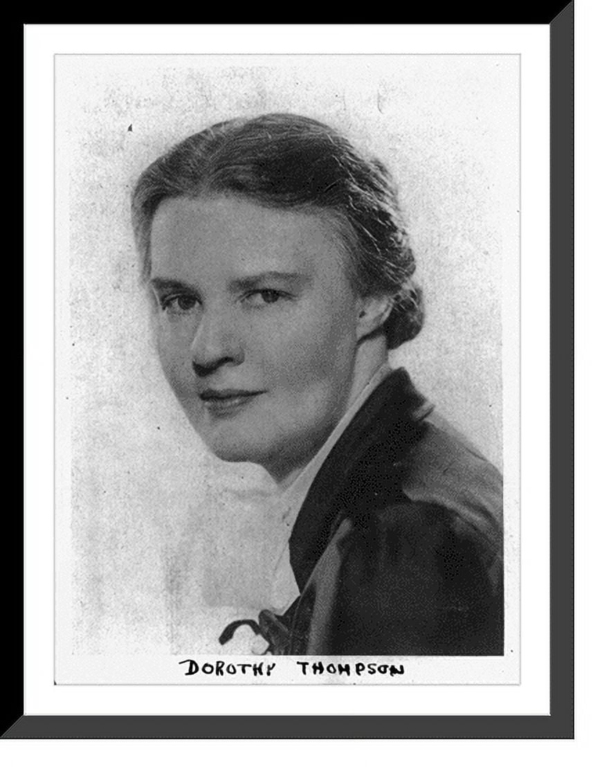 Historic Framed Print, [Dorothy Thompson, 1893-1961, head and shoulders ...