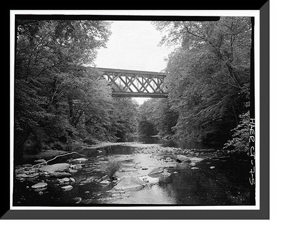 Historic Framed Print, Double Intersection Warren Truss Bridge ...
