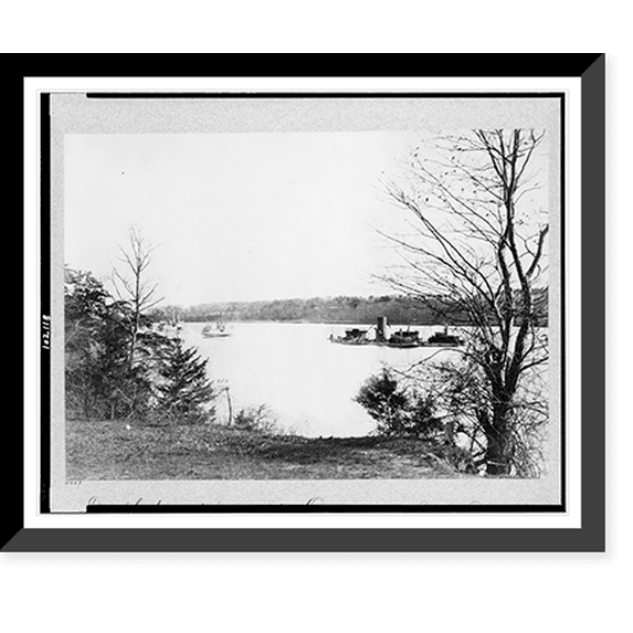 Historic Framed Print, [Double turreted monitor Onondaga, James River ...