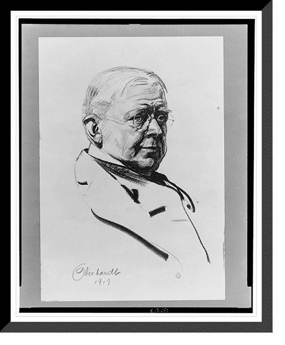 Historic Framed Print, [Douglas Volk, head-and-shoulders portrait ...