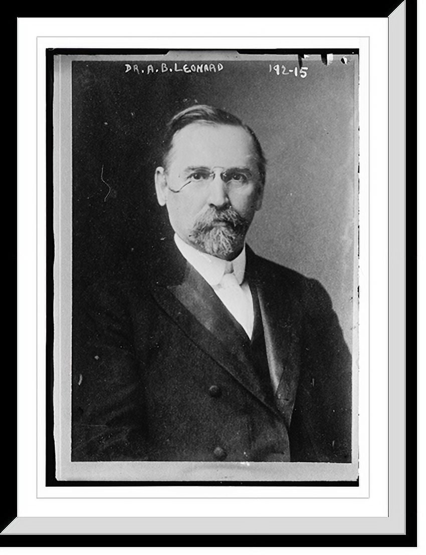 Historic Framed Print, Dr. A.B. Leonard, portrait bust, 17-7/8" x 21-7/ ...