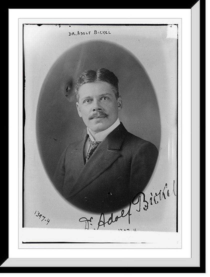 Historic Framed Print, Dr. Adolf Bickel, 17-7/8" x 21-7/8" - Walmart.com