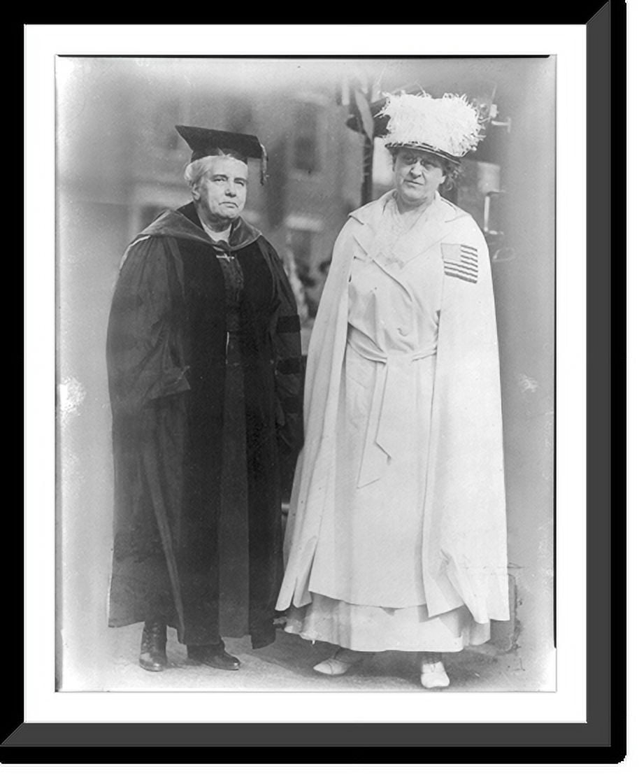 Historic Framed Print, [Dr. Anna Howard Shaw and Mrs. Carrie Chapman ...