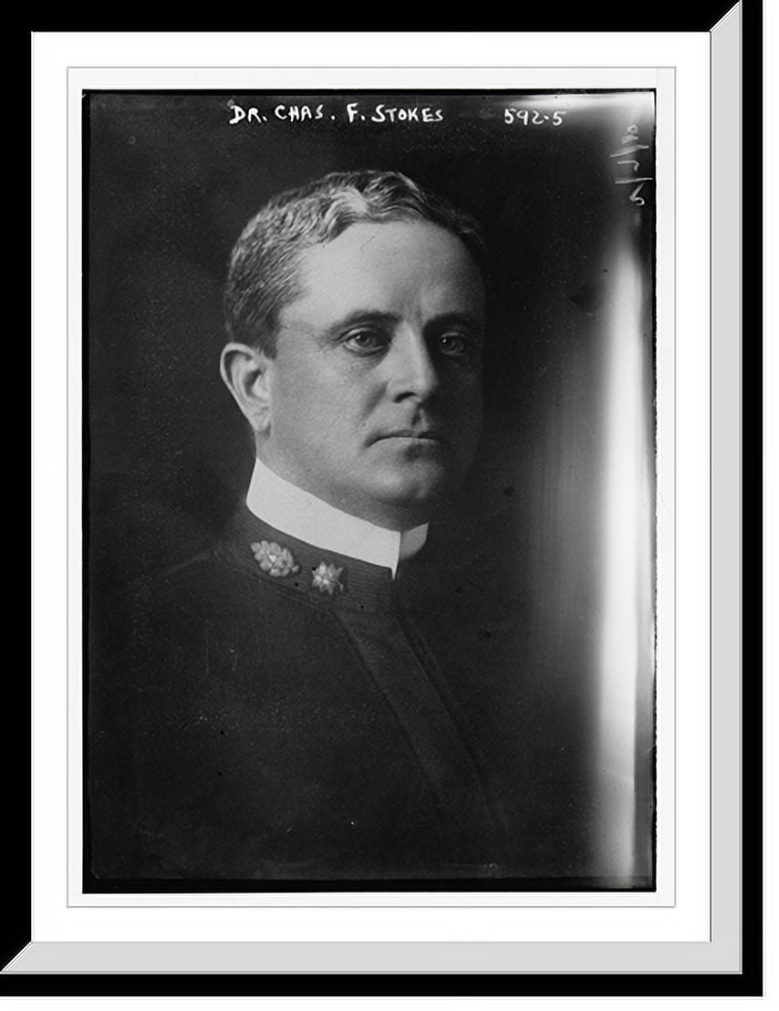 Historic Framed Print, Dr. Chas. F. Stokes, portrait bust, 17-7/8" x 21 ...