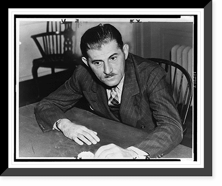 Historic Framed Print, [Dr. Edward Barsky, head-and-shoulders portrait ...