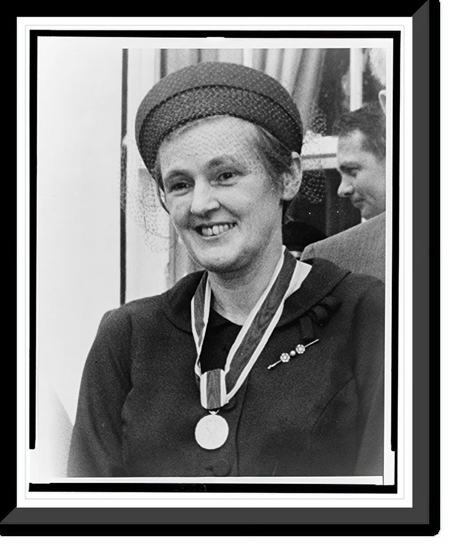 Historic Framed Print, [Dr. Frances O. Kelsey, head-and-shoulders portrait, facing front ...