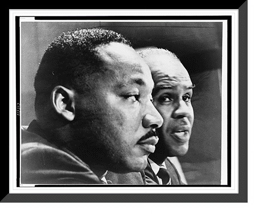Historic Framed Print, [Dr. Martin Luther King, bust portrait, seated ...
