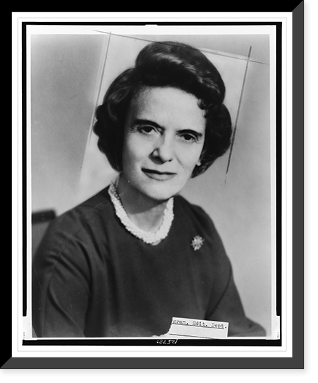 Historic Framed Print, [Dr. Mina Rees, head-and-shoulders portrait, facing front], 17-7/8" x 21 ...