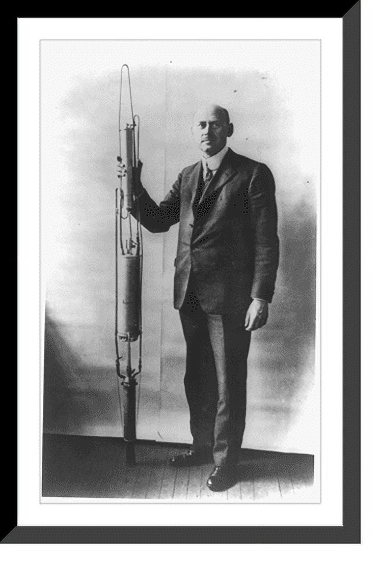 Historic Framed Print, [Dr. Robert H. Goddard and a 1926 rocket], 17-7/ ...