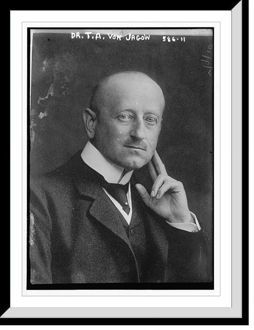 Historic Framed Print, Dr. T.A. von Jagow, portrait bust, 17-7/8" x 21 ...