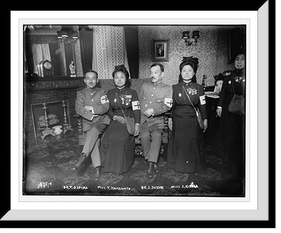 Historic Framed Print, Dr. T. Oshima, Miss. Y. Yamamoto, Dr. J. Suzuki, Miss S. Kityea, 17-7/8 ...
