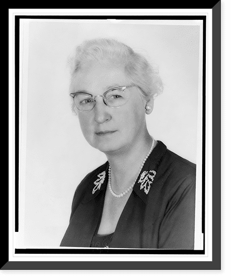 Historic Framed Print, [Dr. Virginia Apgar, head-and-shoulders portrait ...