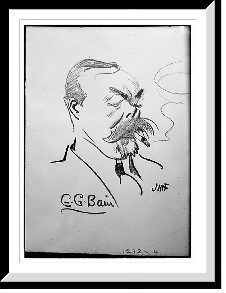 Historic Framed Print, Drawing of Bain?, 17-7/8" x 21-7/8" - Walmart.com