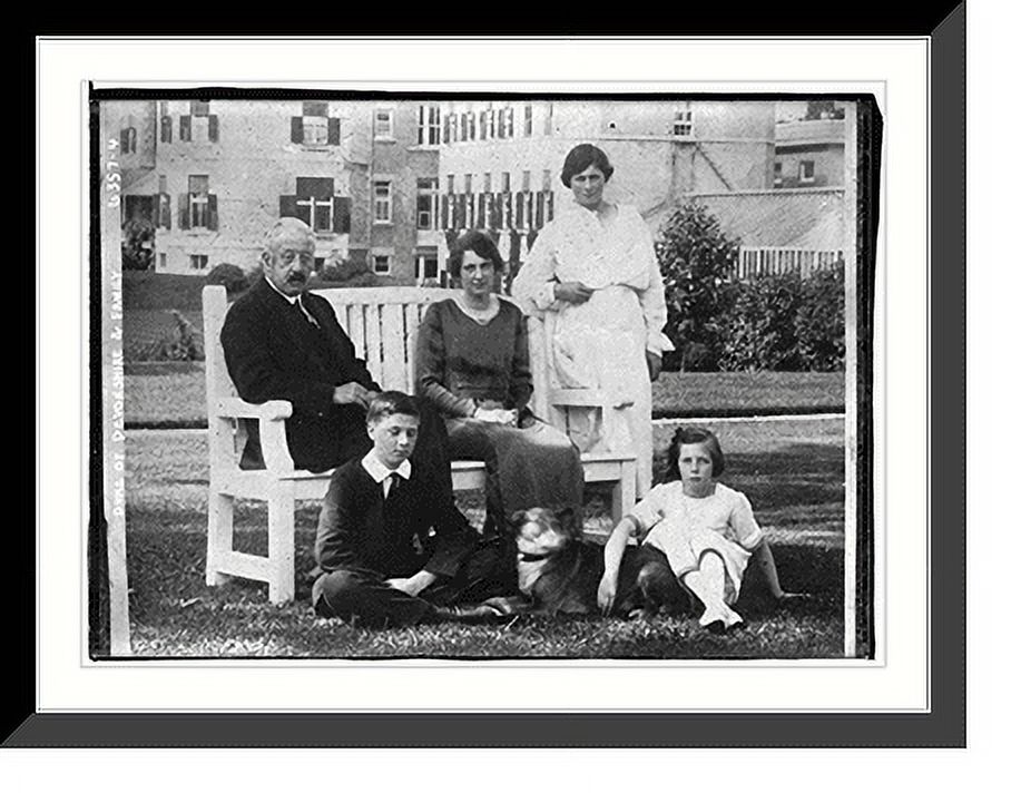 Historic Framed Print, Duke of Devonshire and family, 17-7/8" x 21-7/8 ...
