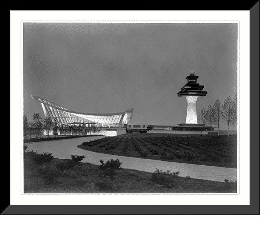 Historic Framed Print, Dulles International Airport, Wash., D.C.: side ... Historic Framed Print, Dulles International Airport, Wash., D.C.: side ...